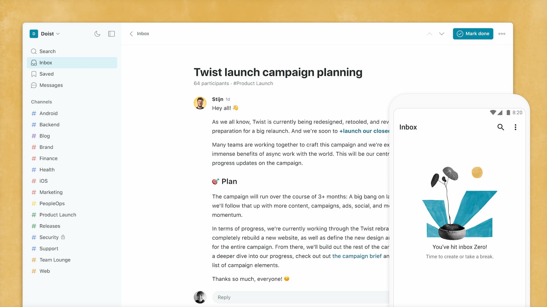 The best Slack alternative | Twist